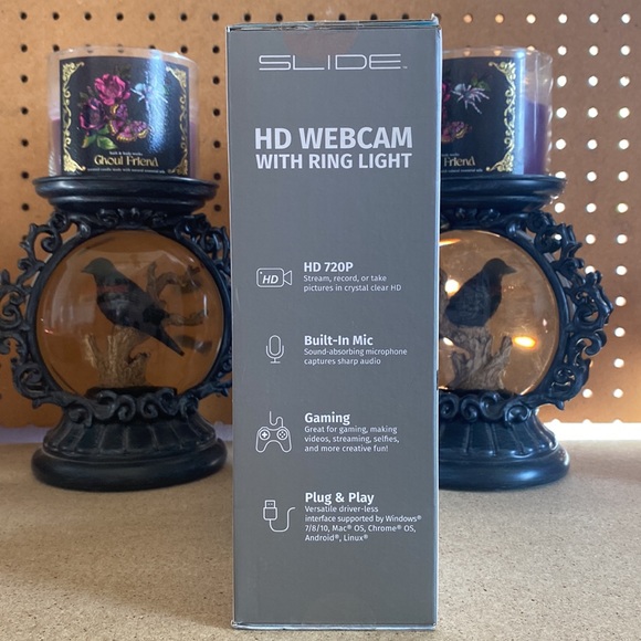 Slide | Cameras, Photo & Video | Hd Webcam With Ring Light | Poshmark